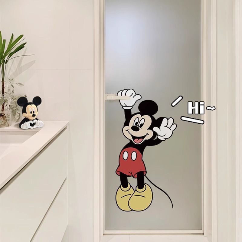 Mickey Cartoon Cute Stickers Paper-Cut for Window Decoration Glass Door ...