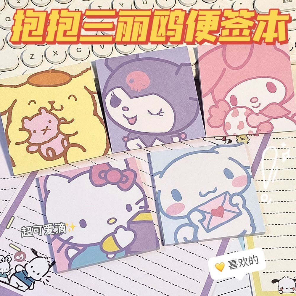 Sanrio Sticky Notes Memo Label Sticker Stationery Student | Shopee Malaysia