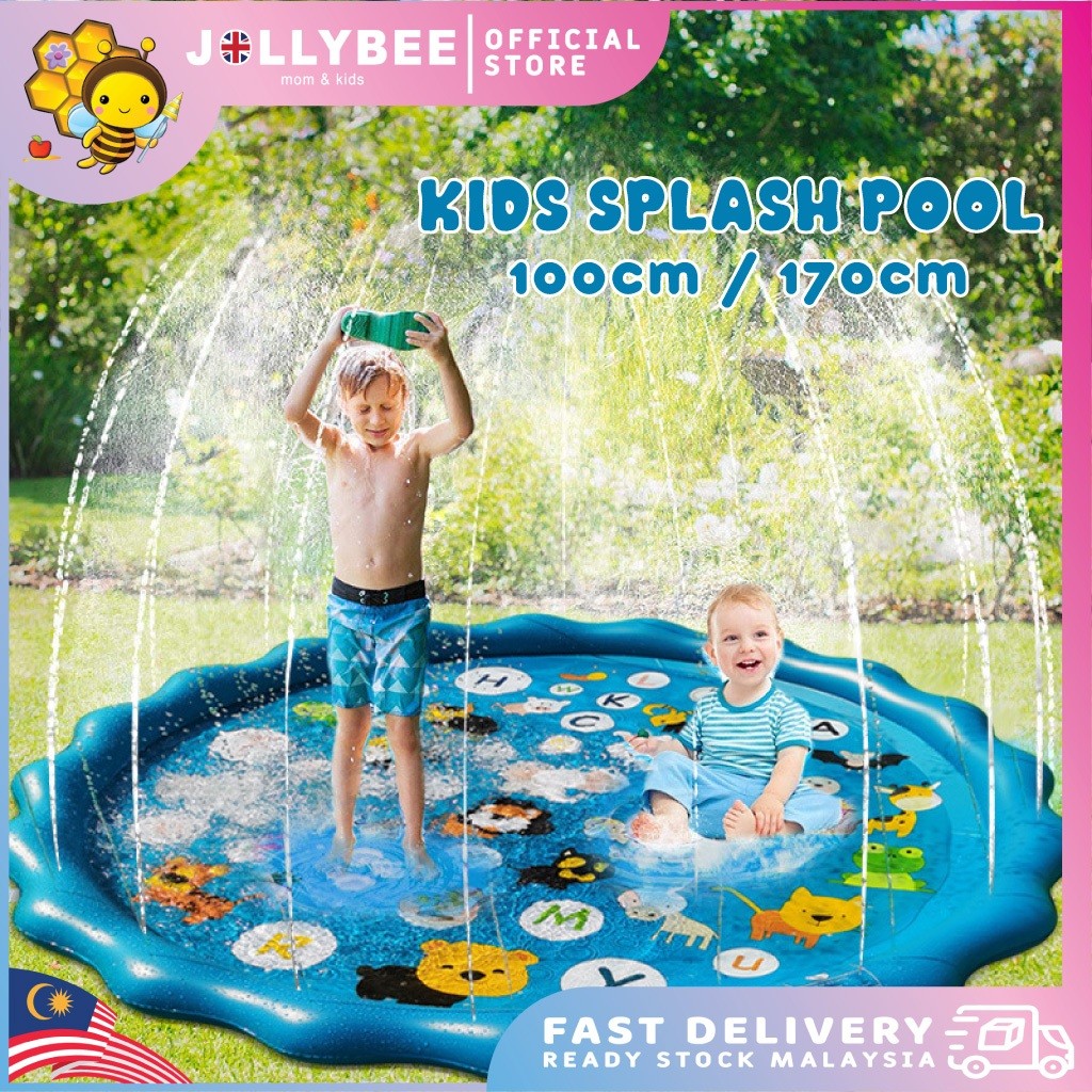 Jollybee Baby & Kids Splash Pool Sprinkle Children Inflatable Water ...