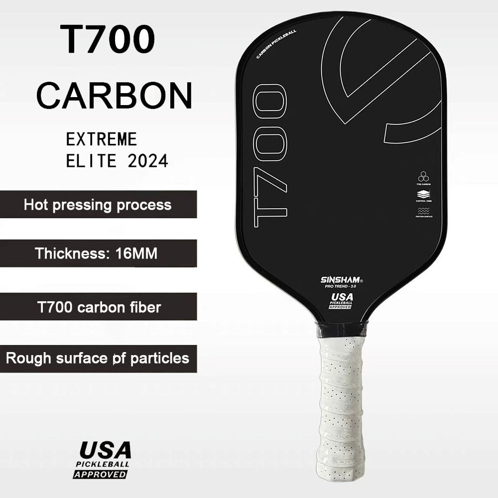 SINSHAM T700 Pro Pickleball Paddles Carbon Fiber Racket Heat Pressed ...