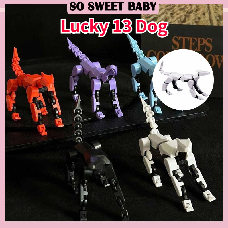 Lucky 13 Action Figure Mounts Dog Dummy 13 Multi Joint Movable Robot ...