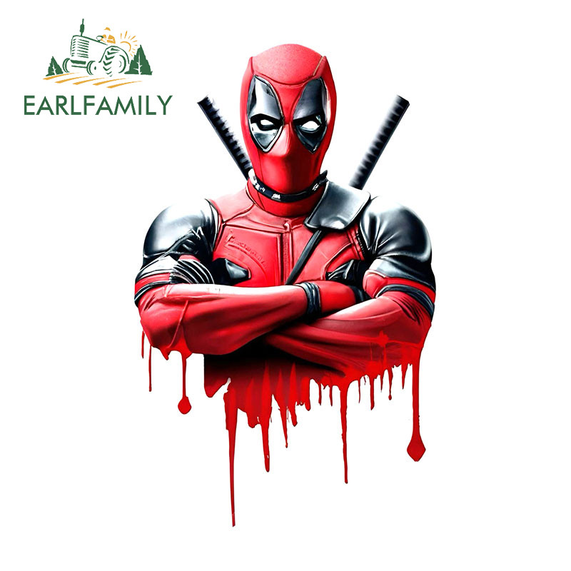 EARLFAMILY 13cm Deadpool Cartoon Graffiti Car Sticker Campervan Bumper ...