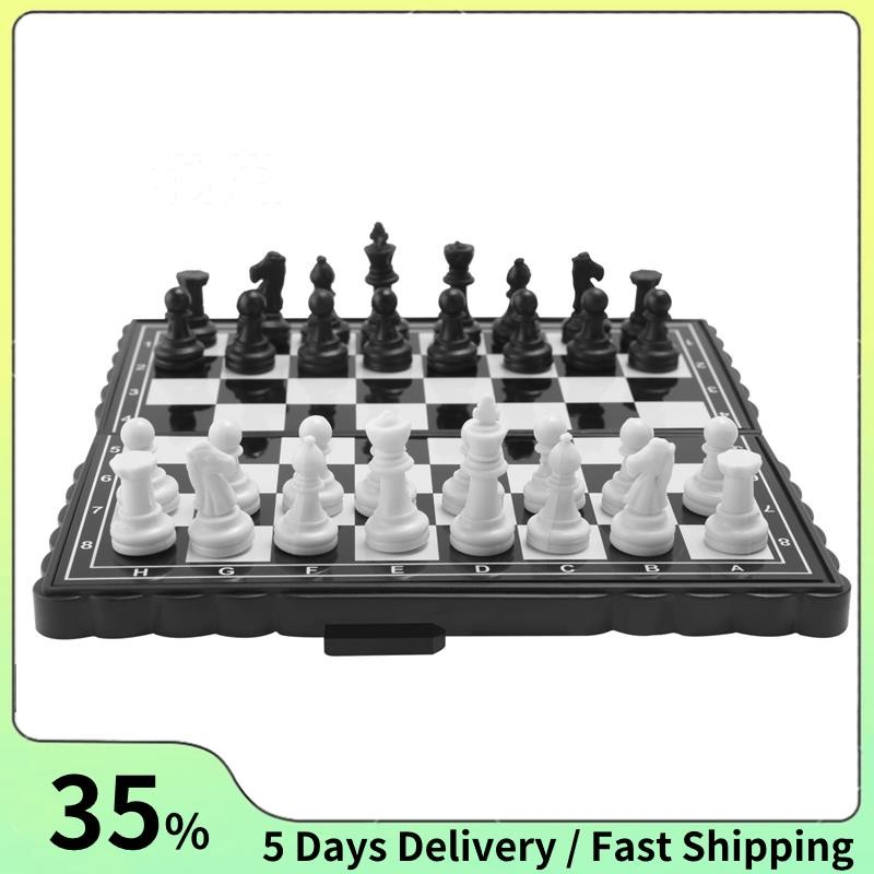 5x5 Inch Chess Portable Plastic Folding Board With Magnetic Chess Game ...