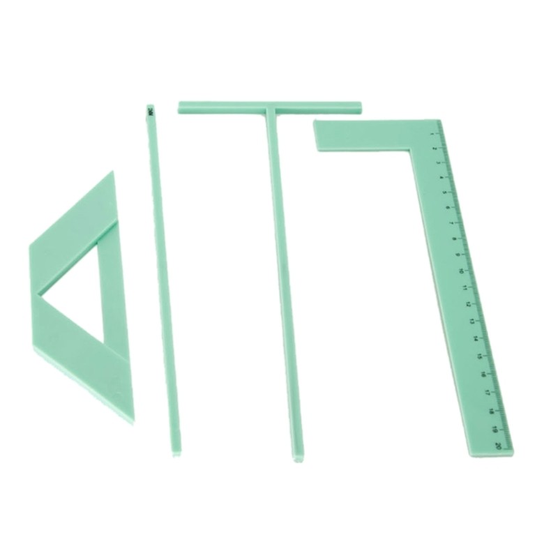 TEN Bookbinding Ruler L-Shaped Ruler T-Shaped Ruler Spacing Guide ...