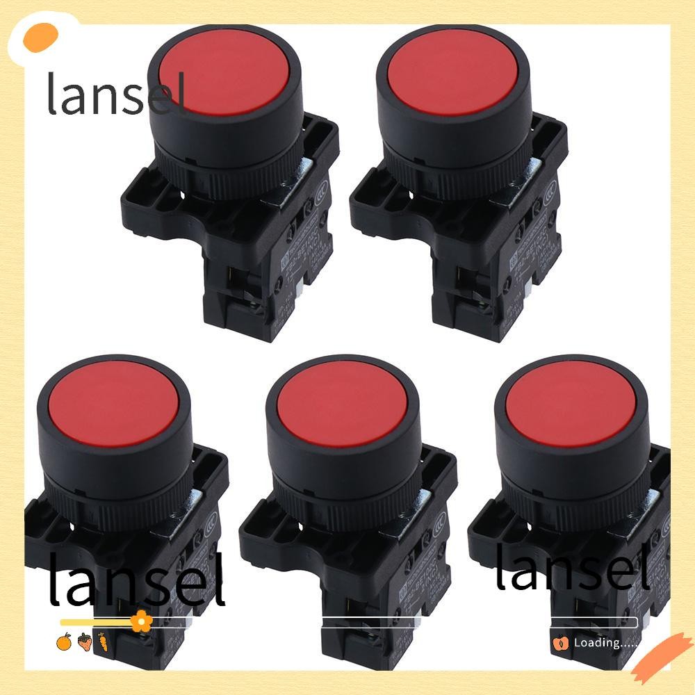 LA 5pcs Power Button Switch, 1 NO N/O 22 mm Momentary Push Button Switch, Portable Green Red ...