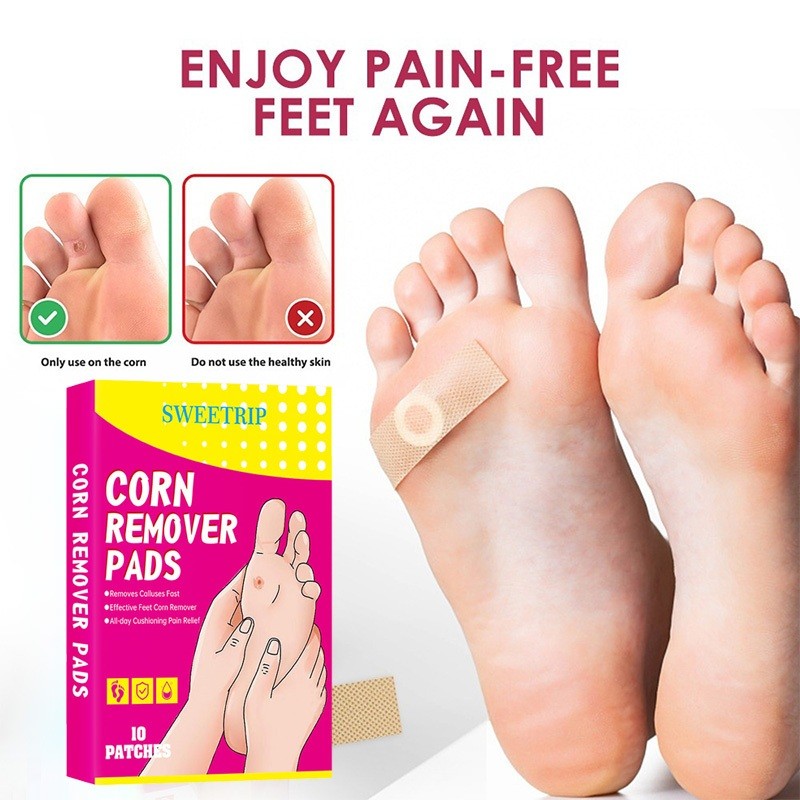 SWEETRIP Foot Corns Remover Patch Warts Remover Pad Callus Remover Foot ...