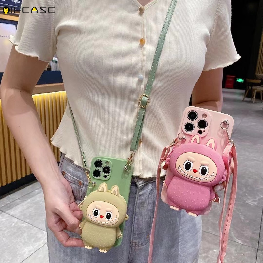 For Realme 7 6 5 3 Pro 7i 6i 5s 5i Phone Case Stereo Labubu Cute ...