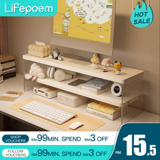 Monitor Stand Komputer Meja Desktop Rack Laptop Stand Keyboard Storage ...