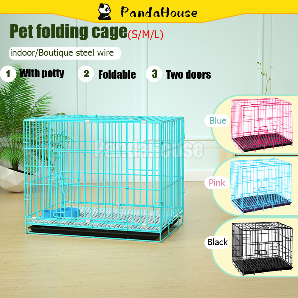 Square Tube Pet Cage Large Metal Dog Cage Stainless Steel Large Free ...