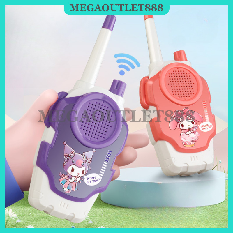 2PCS Children's Toys Cartoon Walkie Talkie Play Set Kuromi Pretend Play ...