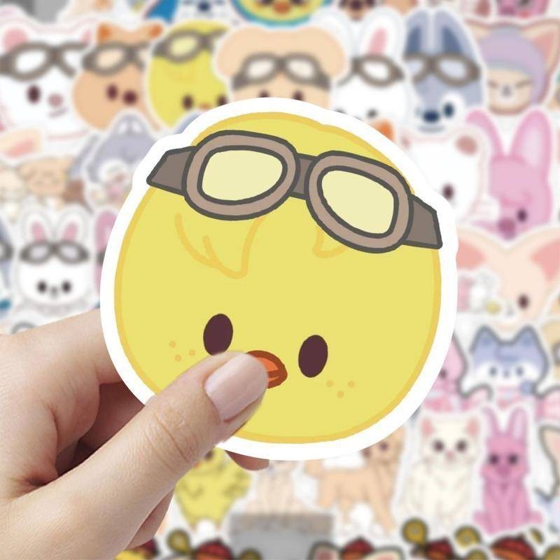 SKZOO Stickers Cute Cartoon Stray Kids Animal Characters Waterproof ...