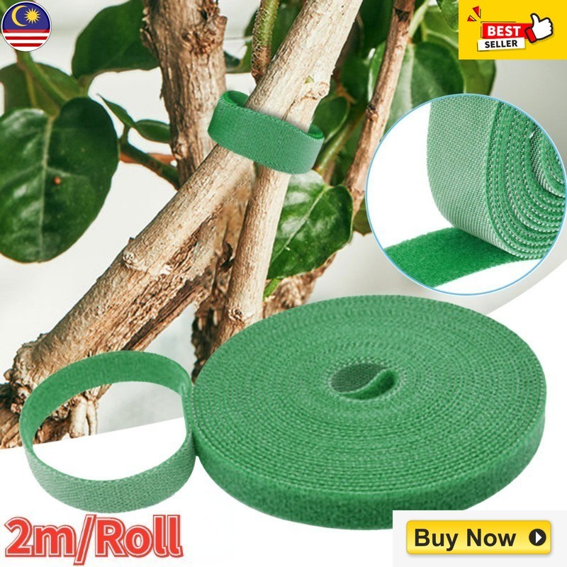 ZDD 2m/Roll DIY Twine Plant Ties Nylon Plant Bandage Velcro Hook Loop ...
