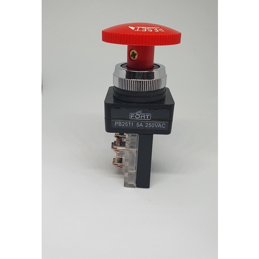 Push BUTTON EMERGENCY SWITCH 22mm PUSH LOCK 5A 250V TYPE PB 2511 brand ...