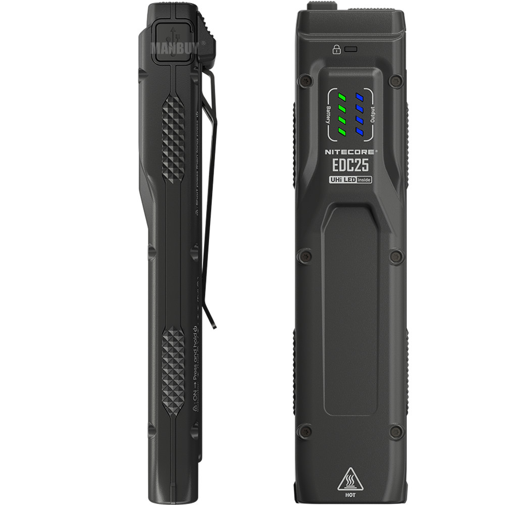 NITECORE EDC25 3000 Lumens Rechargeable LED Outdoor Flashlight | Shopee ...