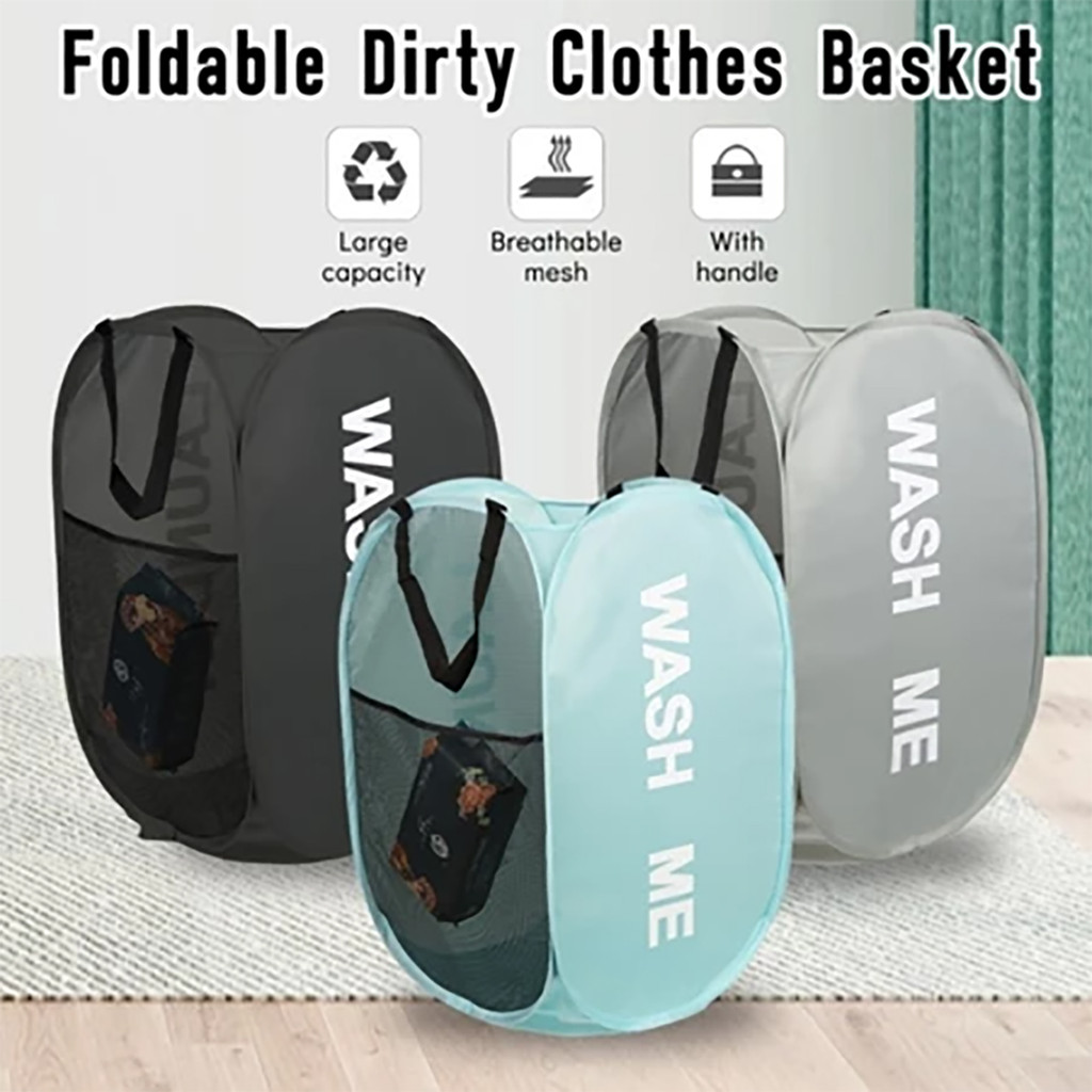 Foldable Laundry Basket Storage Box Waterproof Large Bag Dirty Clothes ...