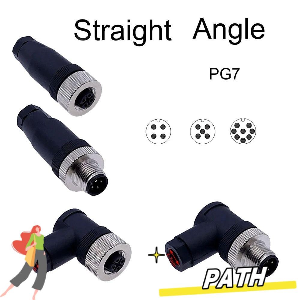PA-HOME M12 Sensor Connector, Male Female Socket Connector M12 Aviation ...