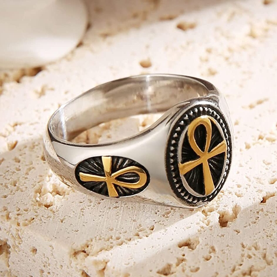 New Product!Men Men Street Wear Ancient Egyptian Anka Cross Thai Silver ...