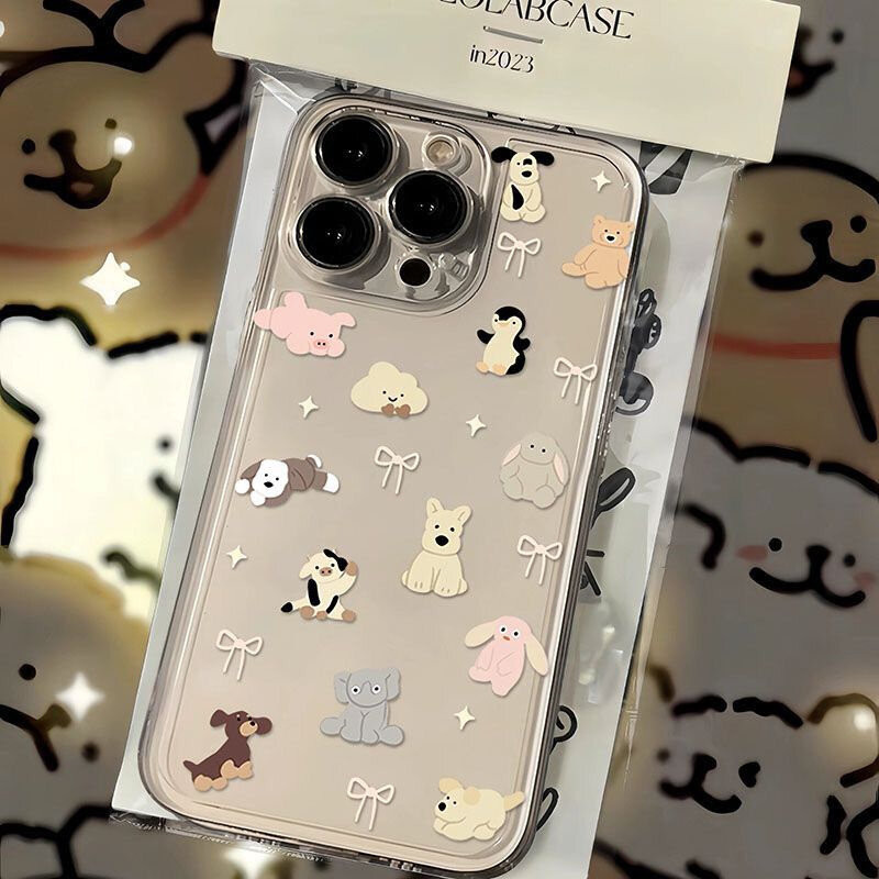 Cute Jelly Cat Bear Penguin Dog Case For Samsung Galaxy S24 S21 S22 S23 ...
