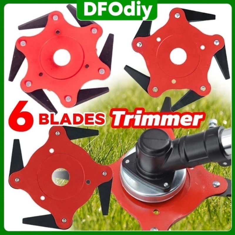 DFOdiy Lawn Mower 6 Teeth Brush Cutter Blade Trimmer Metal Blades ...