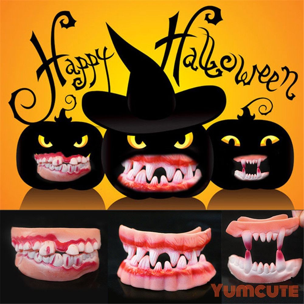 Halloween Decorations Funny Halloween Teeth Set Assorted Types ...