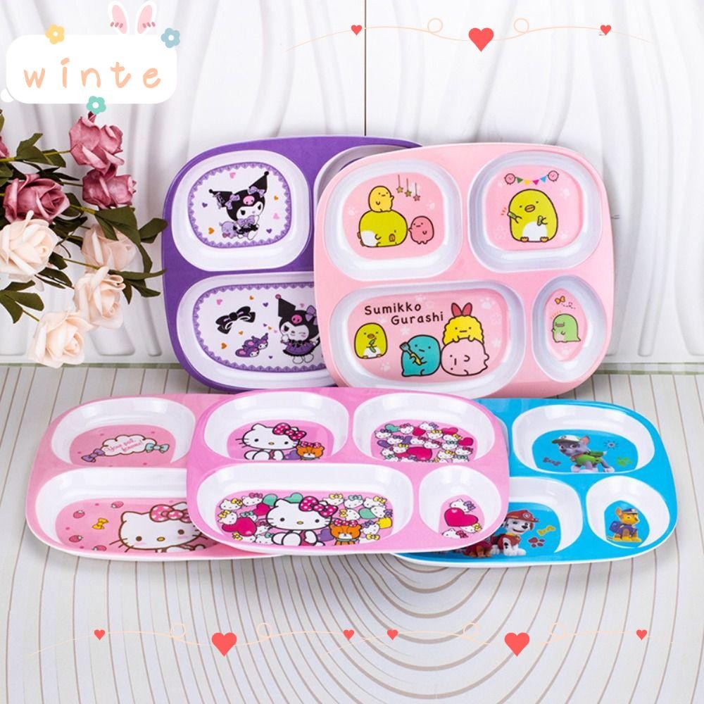 WINTE Dinner Plate, Kuromi Anime Food Plate, Hello Kitty tablecloths ...