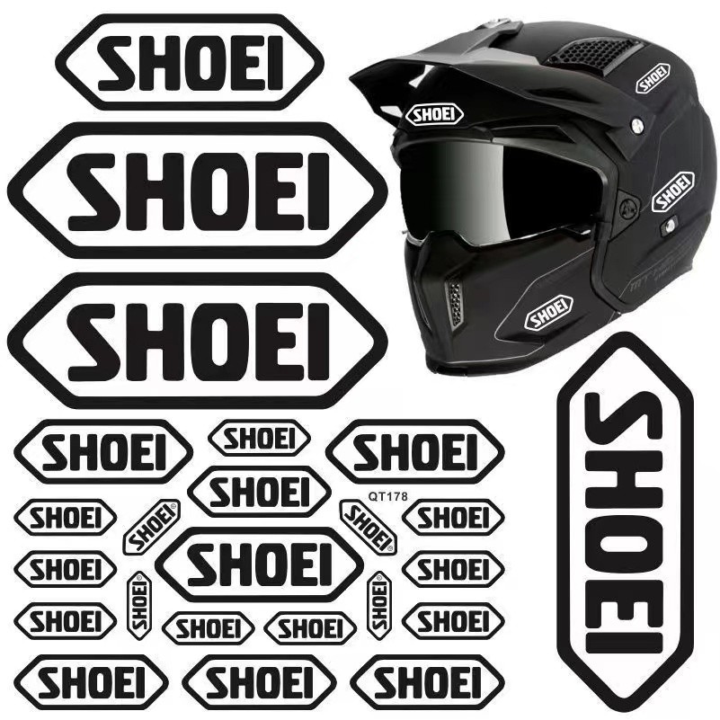 SHOEI Helmet Sticker for Motorcycle Decals Waterproof Transparent ...