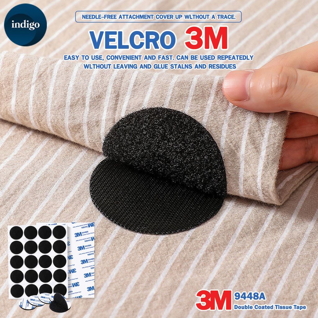 1cm - 3cm Self Adhesive Velcro Magic Dots Double Side Tapes Sticky Back ...