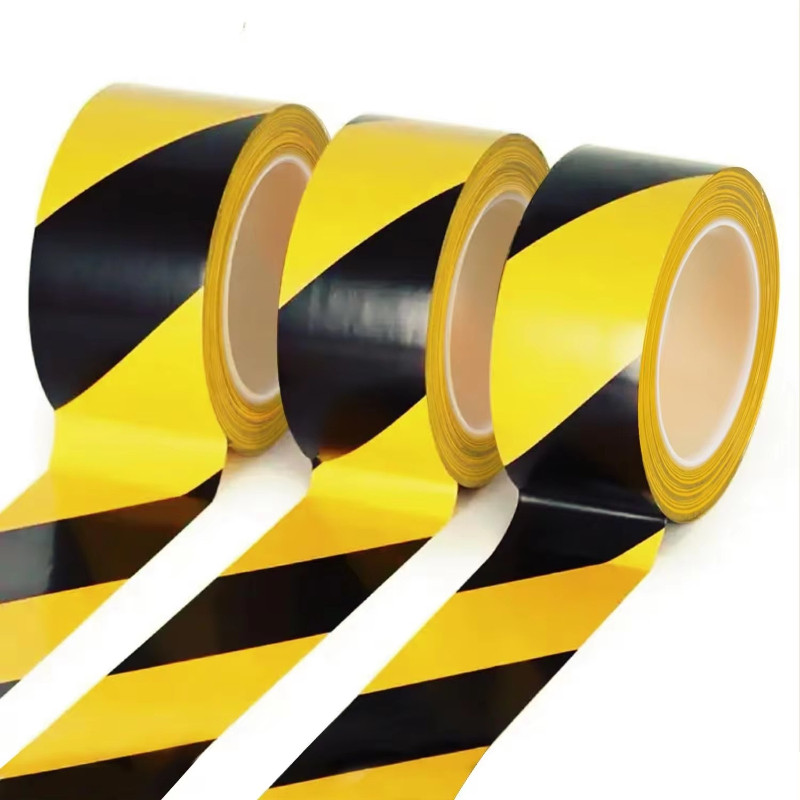 Black & Yellow Hazard Warning Safety Tape Self Adhesive Barrier Tape ...
