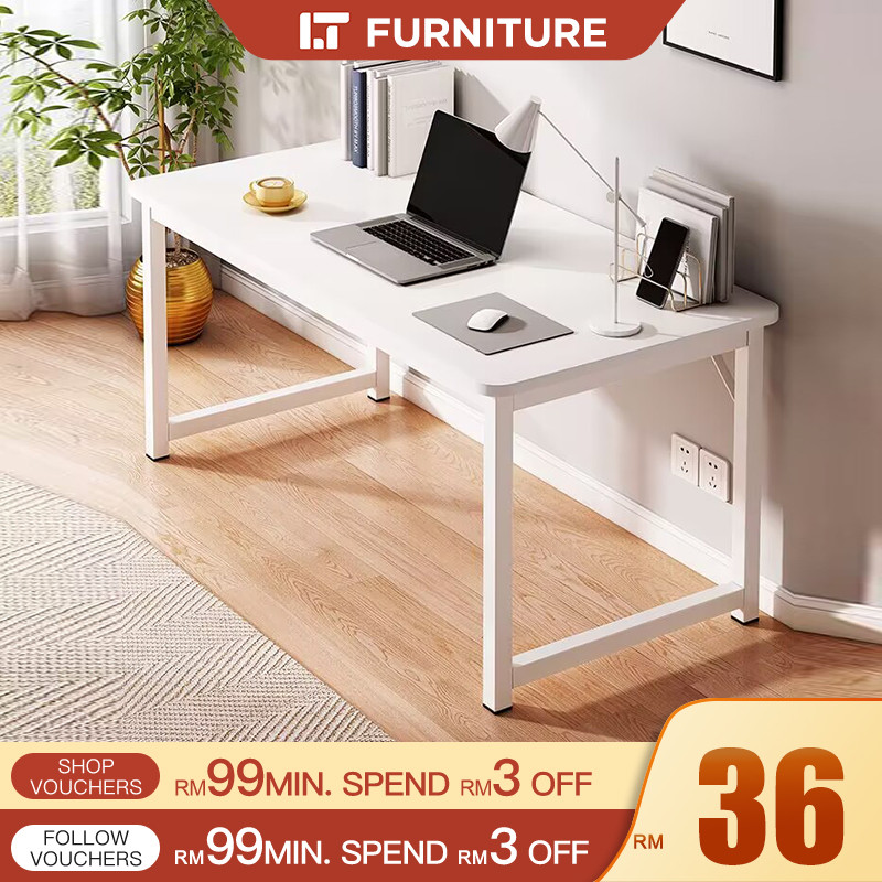 Study Table Meja belajar Home living room furniture Computer Table ...