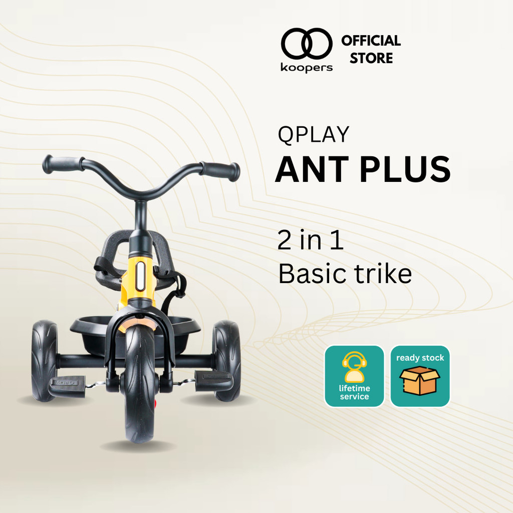 QPLAY Ant Plus Compact Foldable Children Tricycle EN71 | Basikal Tolak ...