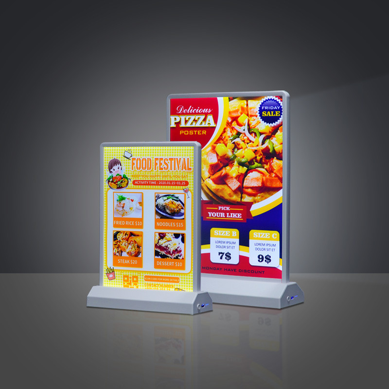 glass panel desktop light box 0.9cm thickness advertising led slim ...