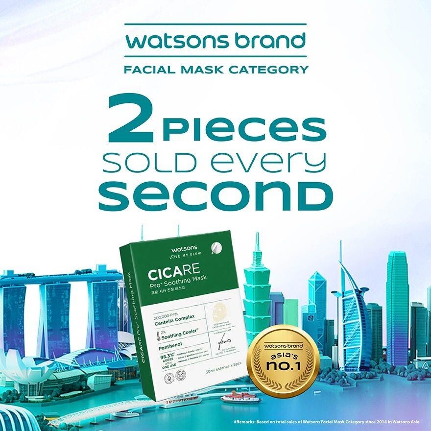 WATSONS Cicare Pro+ Soothing Mask 5s | Shopee Malaysia