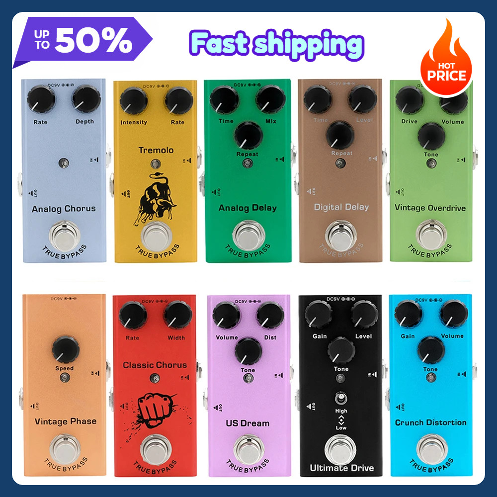 Electric Guitar Effect Pedal Vintage Overdrive/Crunch Distortion/US ...