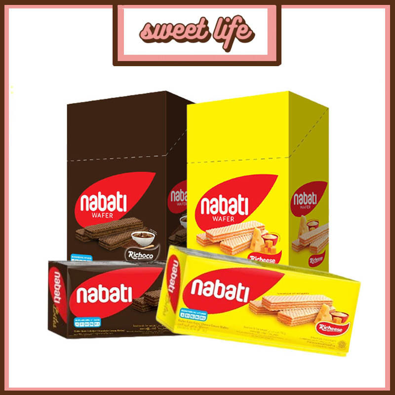 140G/145G/150G NABATI WAFER SERIES BOX RICHEESE & RICHOCO CHEESE/CHOCOLATE/KOTAK/WAFER/BISKUT ...