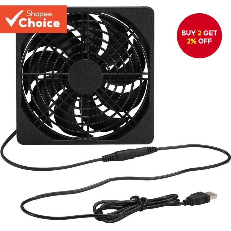 120mm 5V USB Powered PC Router Fans High Cooling Fan for Router Modem ...