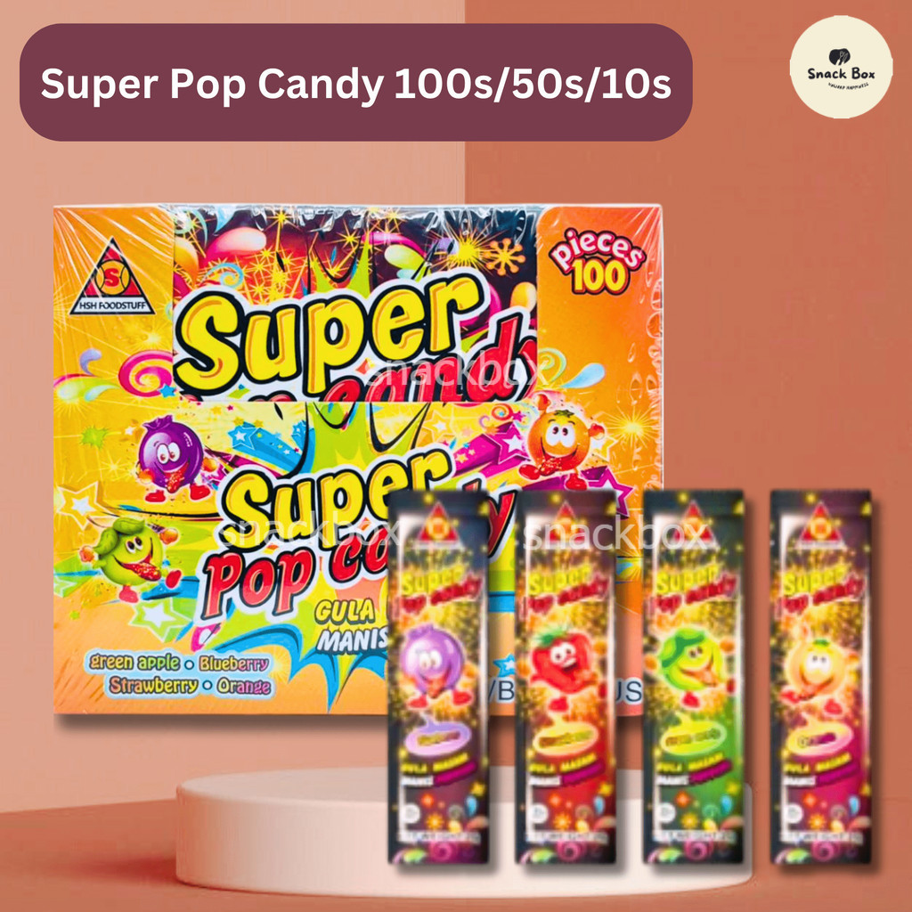 HSH FoodStuff Super Pop Candy Sour Popping Gula Masam Manis Popping ...
