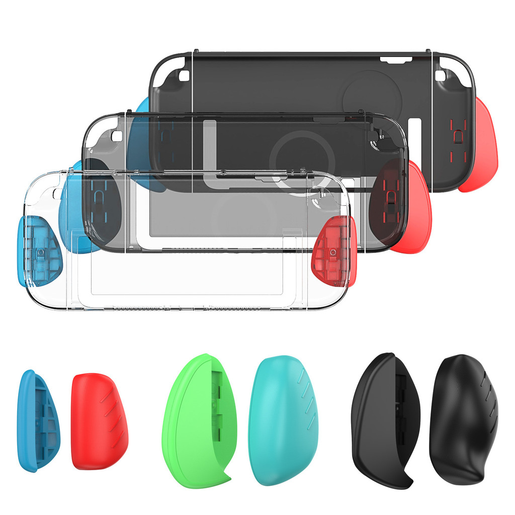 Ergonomic Switch 2 Protective Hard Case Shell with Replaceable Grips ...