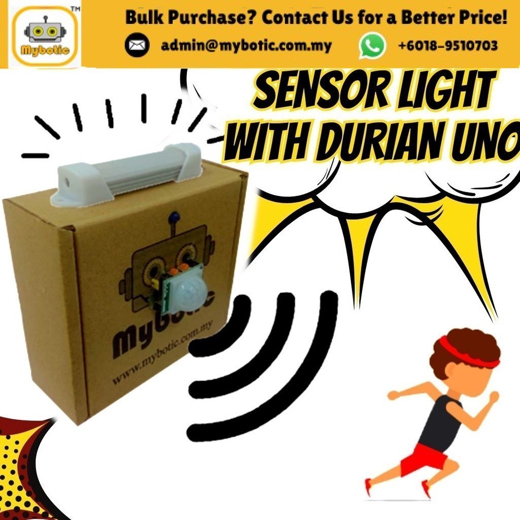 Arduino STEM RBT project: Arduino DIY MOTION SENSOR LIGHT KIT WITH ...