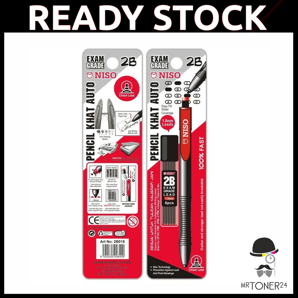NISO Jawi Pencil / Mechanical Pencil / 1.8mm Pencil Khat / Pencil Khat ...
