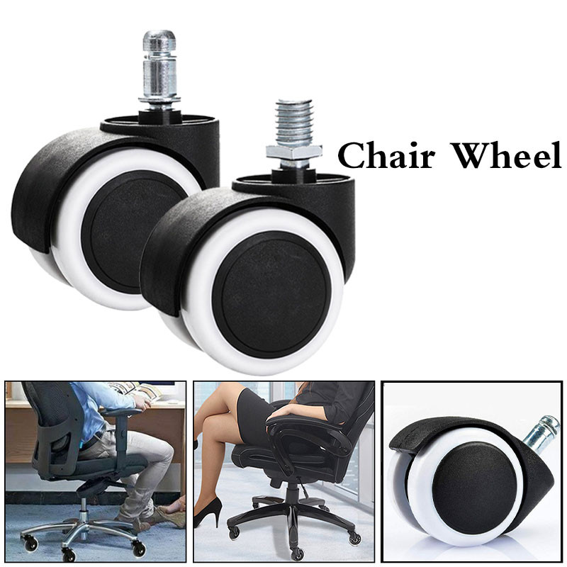 Universal Rubber Swivel Wheels Chair Silent Wheel Chair Caster Wheels ...