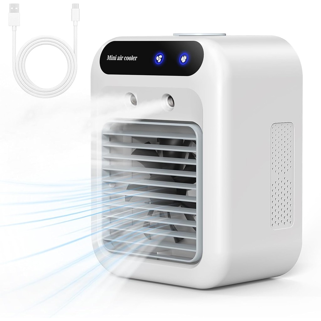 Portable Air Cooler,Mini Mobile Air Conditioner,4 in 1 Room Cooler ...
