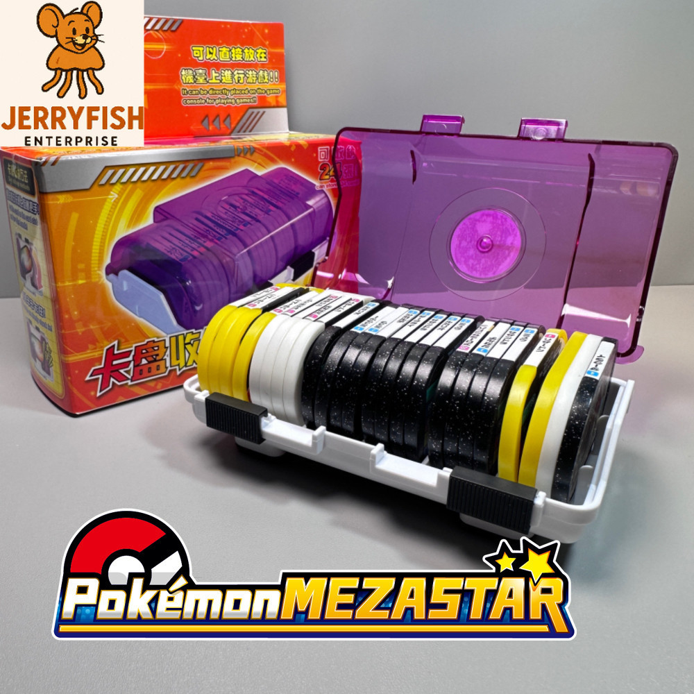 24pcs Portable Mezastars Chips Storage Box Pokemon Mezastar Trunk ...