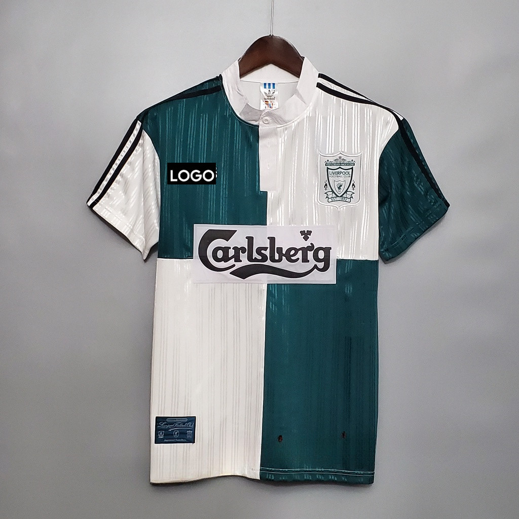 Liverpool 95-96 Home Away Retro Soccer Jersey Football FOWLER McMANAMAN ...