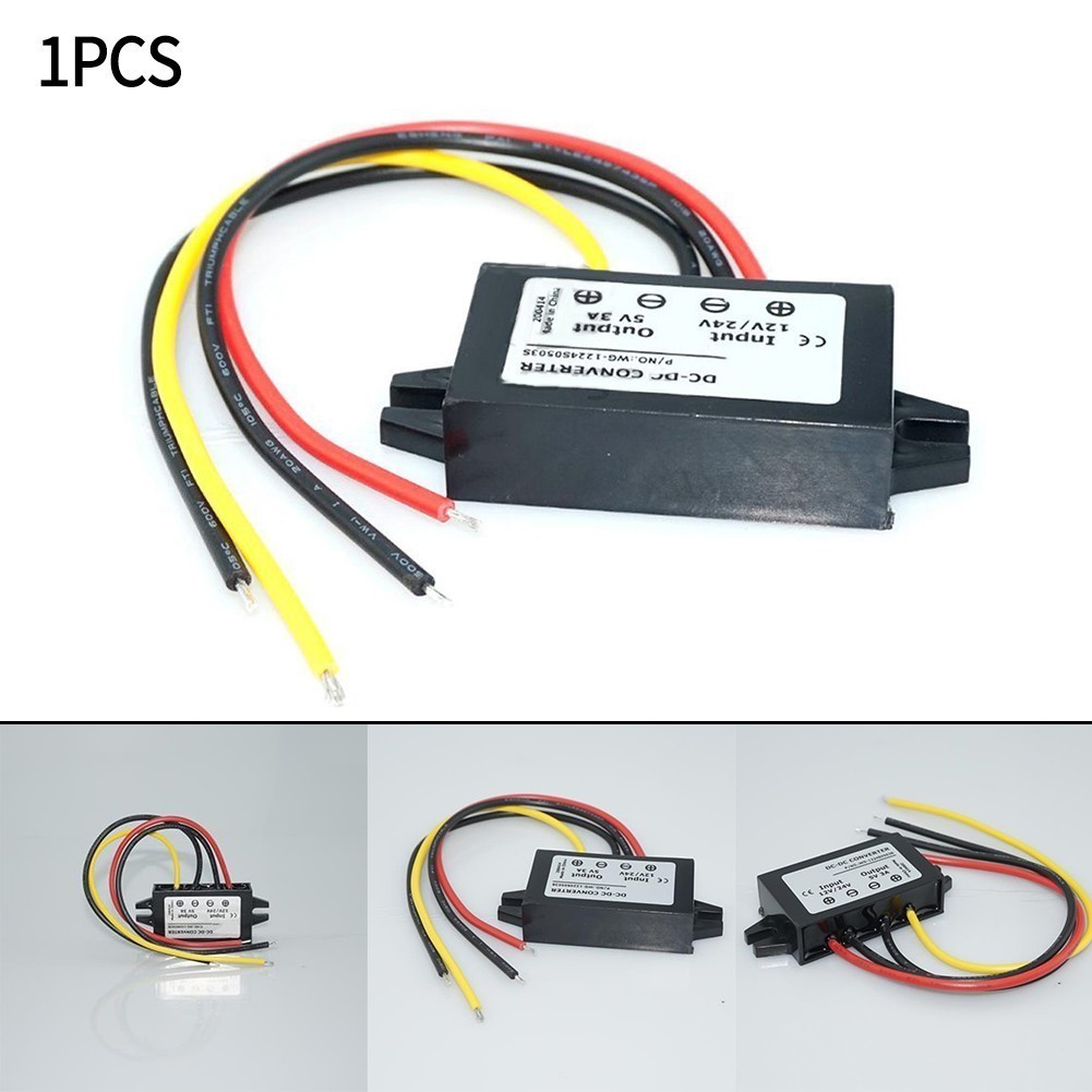 DC/DC Step Down Converter Regulator 12V/24V to 5V 3A 15W Step Down ...
