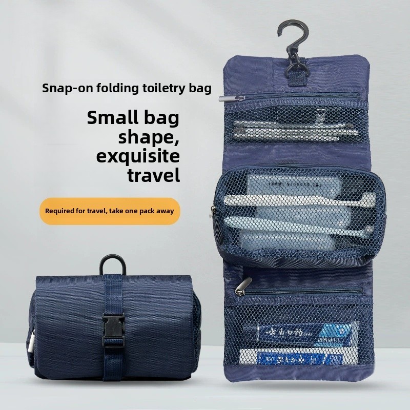MUJI Japanese Style Buckle Folding Toiletry Bag Hook Men's Business ...