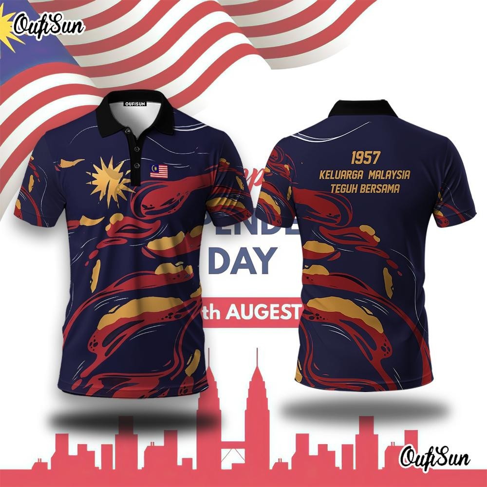 2024 Baju Merdeka Jersey Malaysia 67th Polo Shirt Summer Outdoor Sports ...