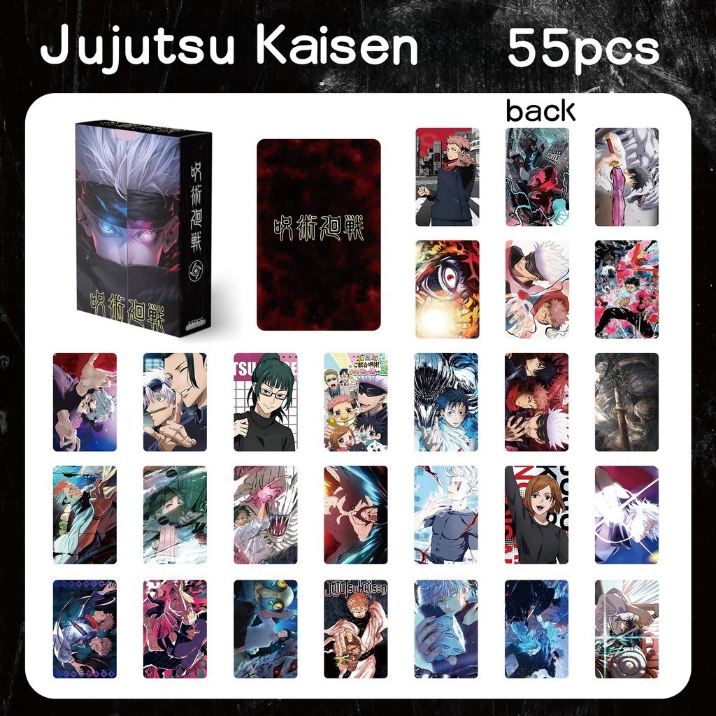 50-55pcs Manga Manhwa Satoru Gojo Laser Holographic Lomo Cards Love And ...