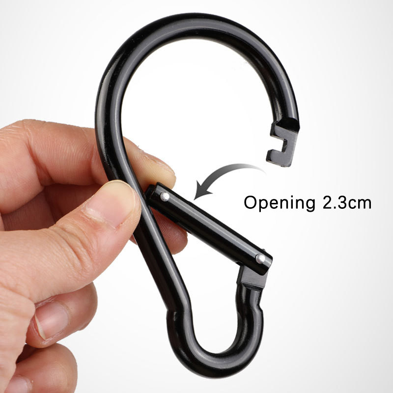 [cxGUYU] Aluminum Alloy Carabiner Hooks Gourd Shape Non-locking Design ...