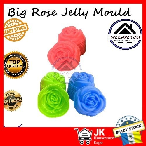 Big Rose Jelly Mould Acuan Kuih Ayu Puteri Ayu Kukus Bunga Ros Jelly ...