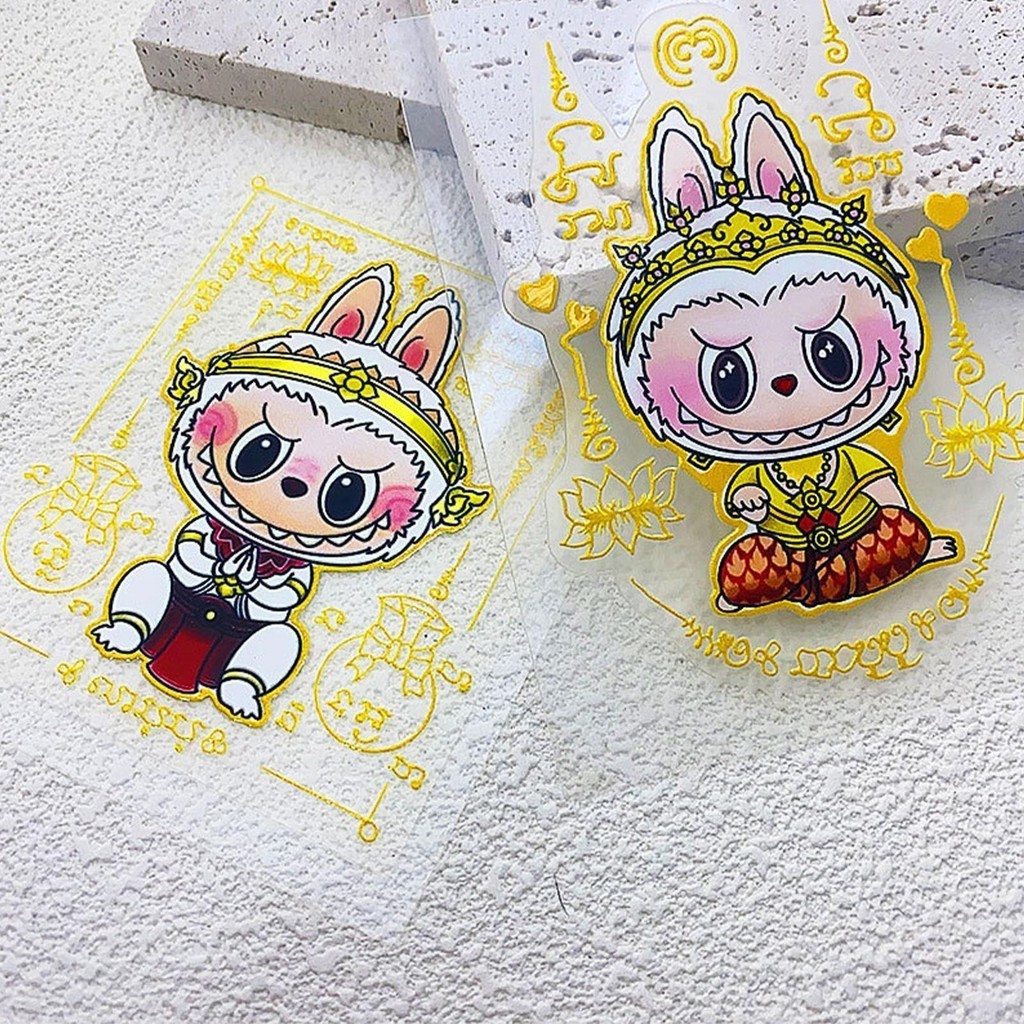 Labubu Stickers Water Bottle Stickers mbossed Cartoon Stickers Computer ...